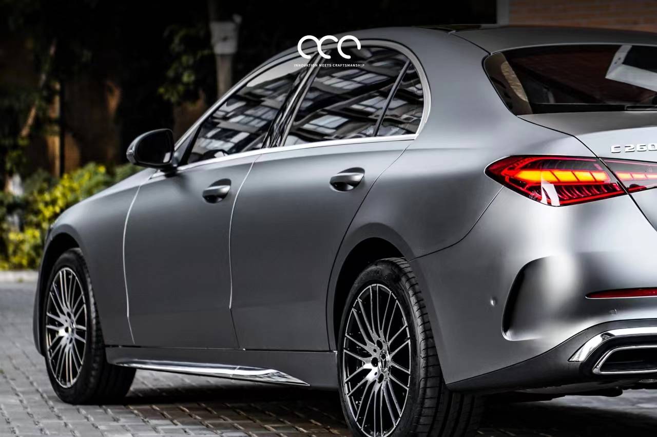 奔驰C260L漫彩山灰改色膜,高级的灰色调_搜狐汽车_搜狐网