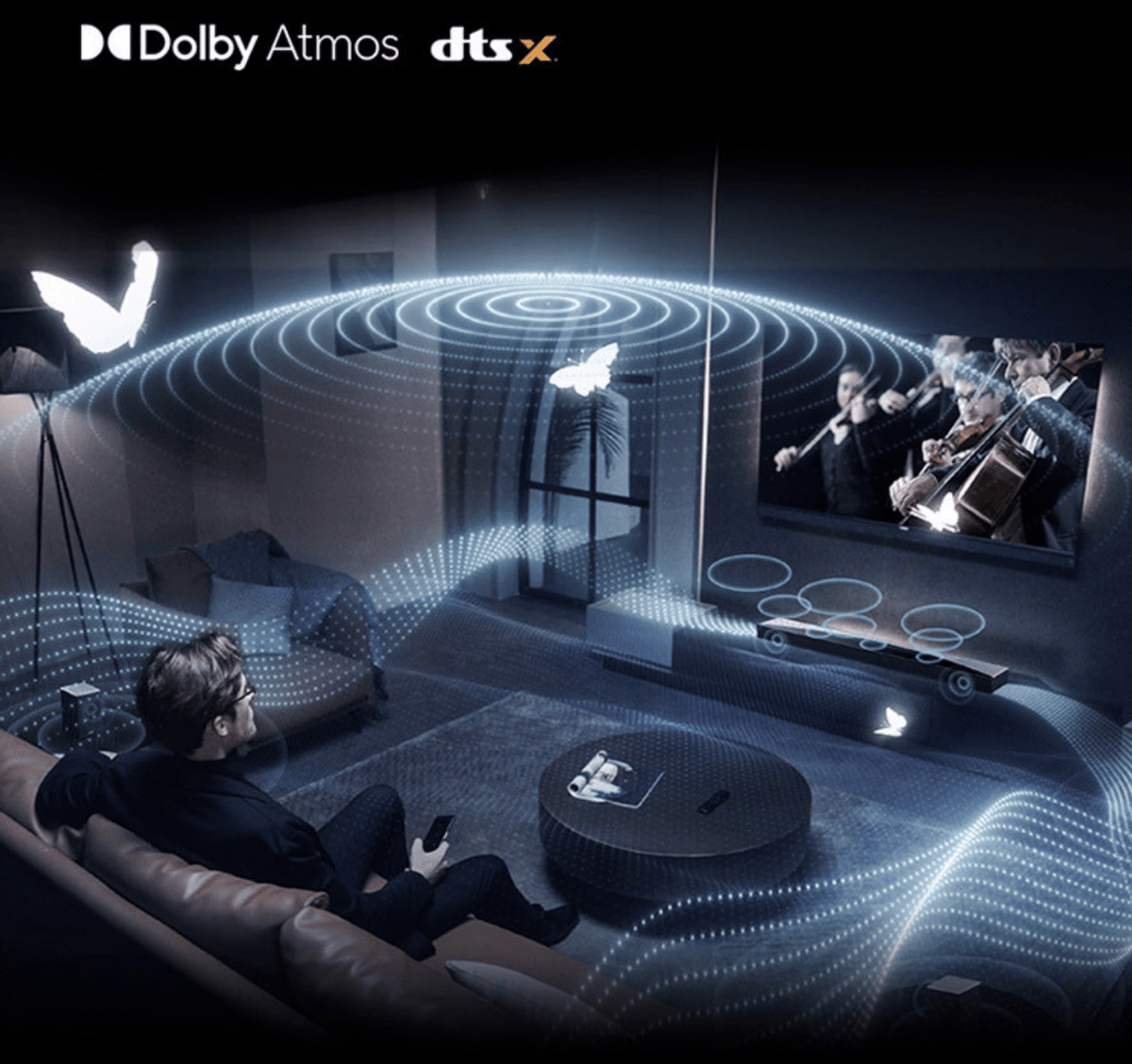 Q85H Pro震撼发布：7.1.4声道+全向声弧技术，打造极致家庭影院！_回音壁_音质_声音