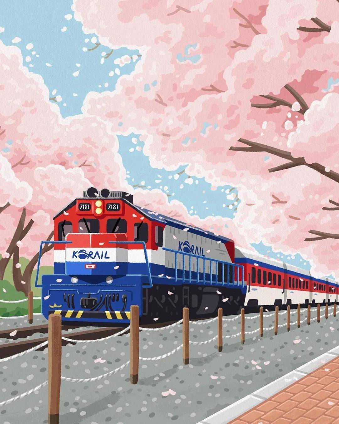 【插画】Chezlin：从某一瞬间的偶然出发，四季皆诗意_作品_爱情_版权