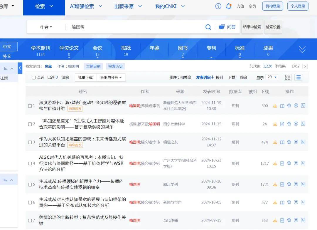 985教授41年间发表1226篇论文，那咋了？_学术_喻国明_喻教授