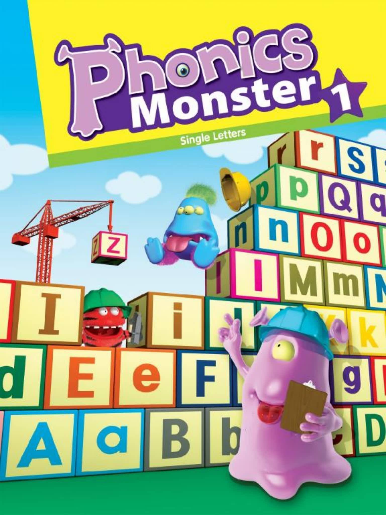 小怪兽自然拼读教材Phonics Monster 电子版PDF 下载_Vowels_单词_字母