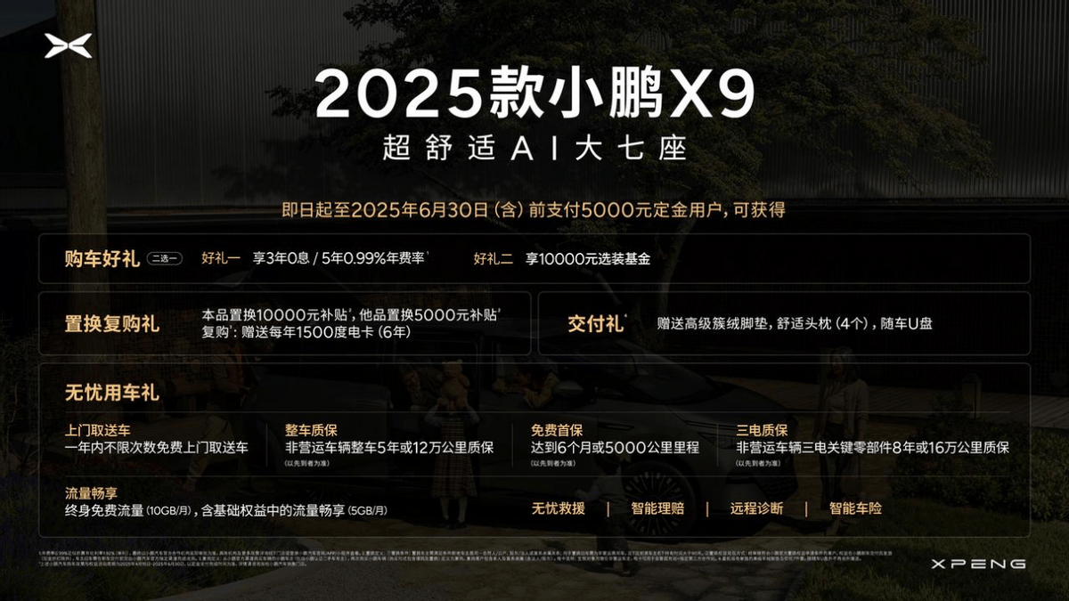 35.98万起，2025款小鹏X9：一场“既要还要”的豪华MPV革命_搜狐汽车_搜狐网