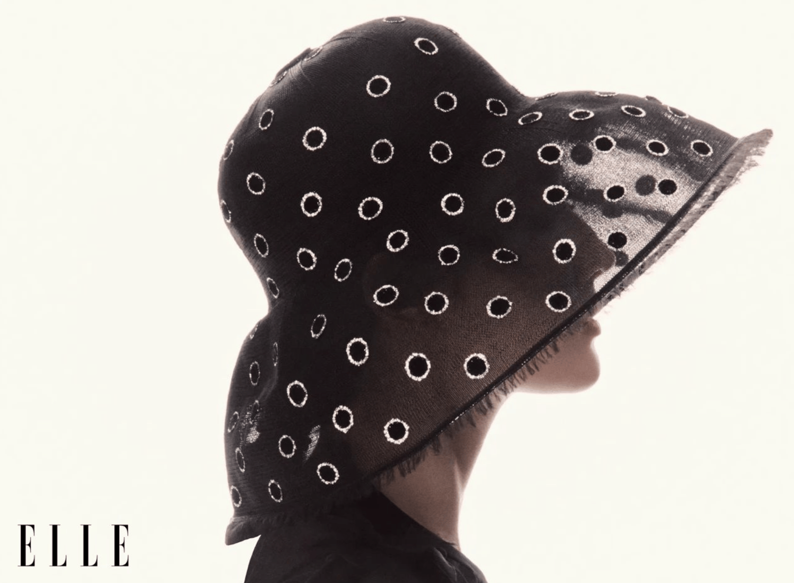 刘亦菲ELLE3月开季刊封面，黑纱缱绻亦藏铠甲，玫瑰盛放不减锋芒