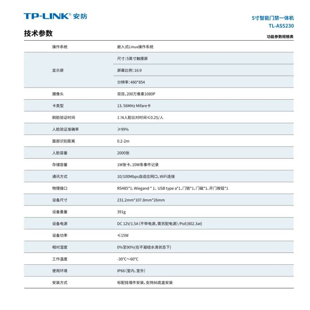 【5寸】智能门禁一体机 | TL-AS5230_搜狐汽车_搜狐网