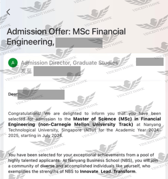 2024 VH Offer | NTU 9枚Offer抵达！涵盖金工/AE/MME/MKT/IPE/DS/分析学~_数据_经济学_科学