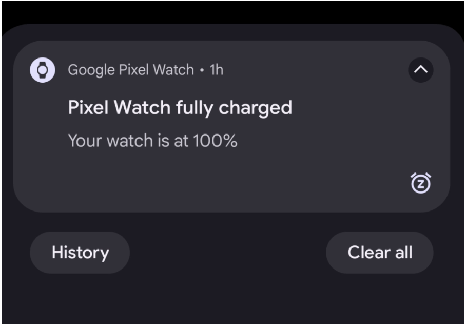 曝谷歌Pixel Watch停止发送“充电完成”手机通知，用户困惑求解_手表_表带_功能