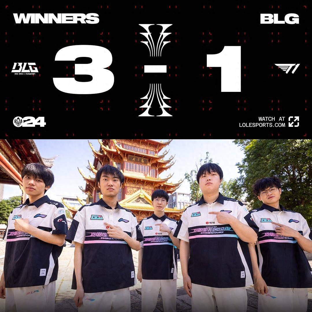 LOL-MSI：knight中路对位打出压制，BLG 3-1击败T1晋级MSI胜决_小龙_下路_上路