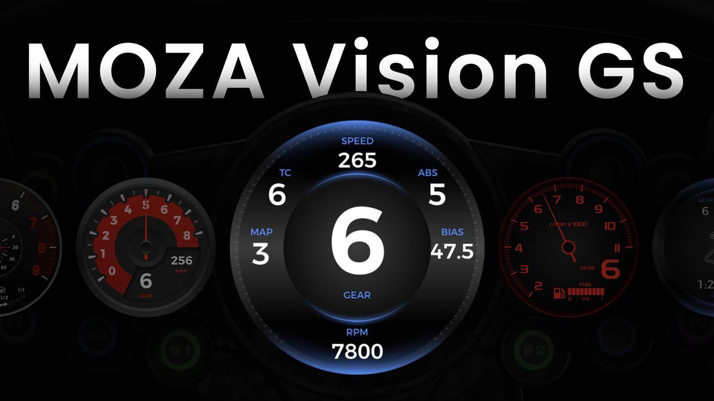 魔爪 MOZA Vision GS 方向盘亮相：仪表盘支持触摸、样式切换 - 数码前沿 数码之家