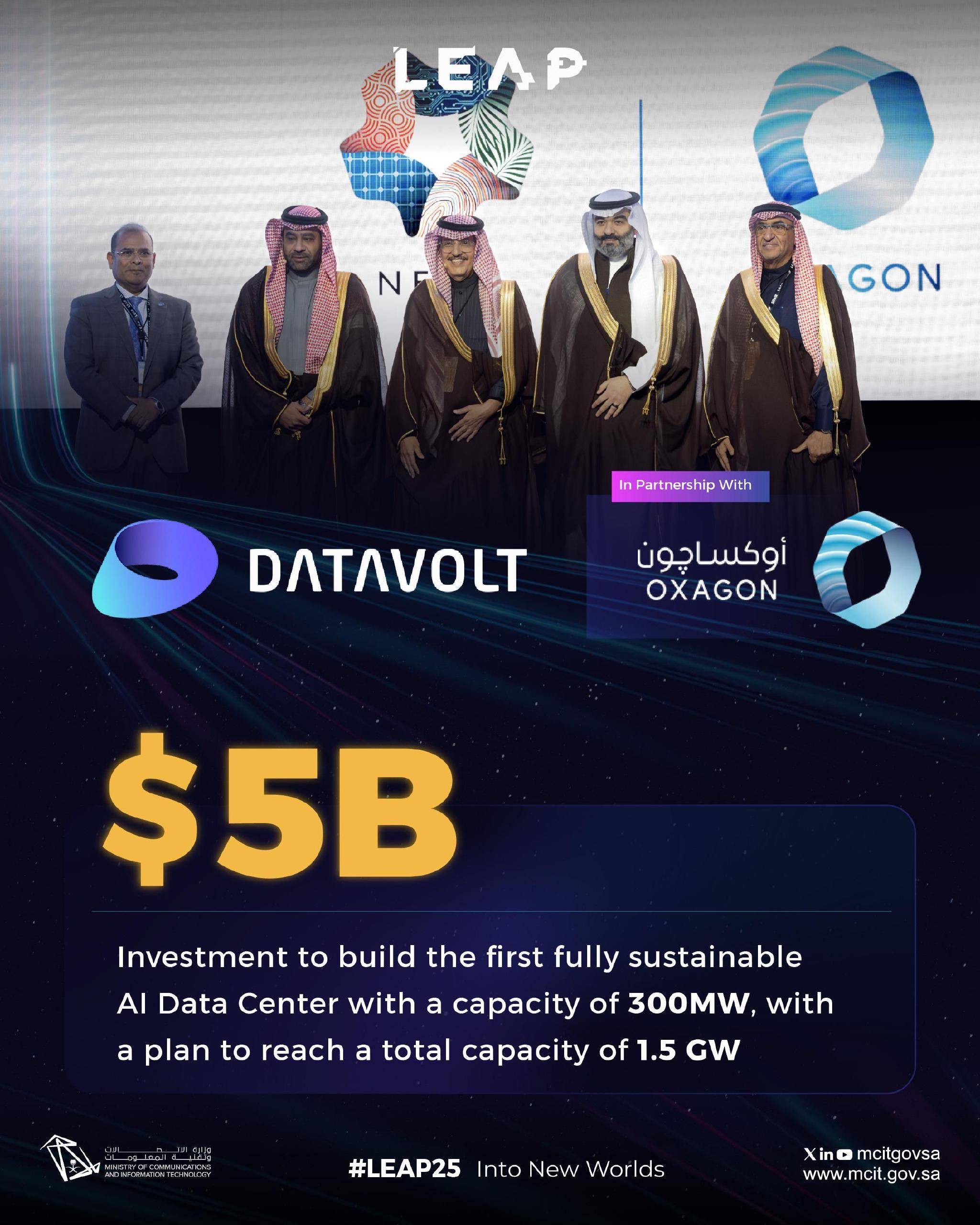 LEAP 2025次日：再获75亿美元投资 50亿美元建设全球最大数据中心_沙特_人工智能_科技
