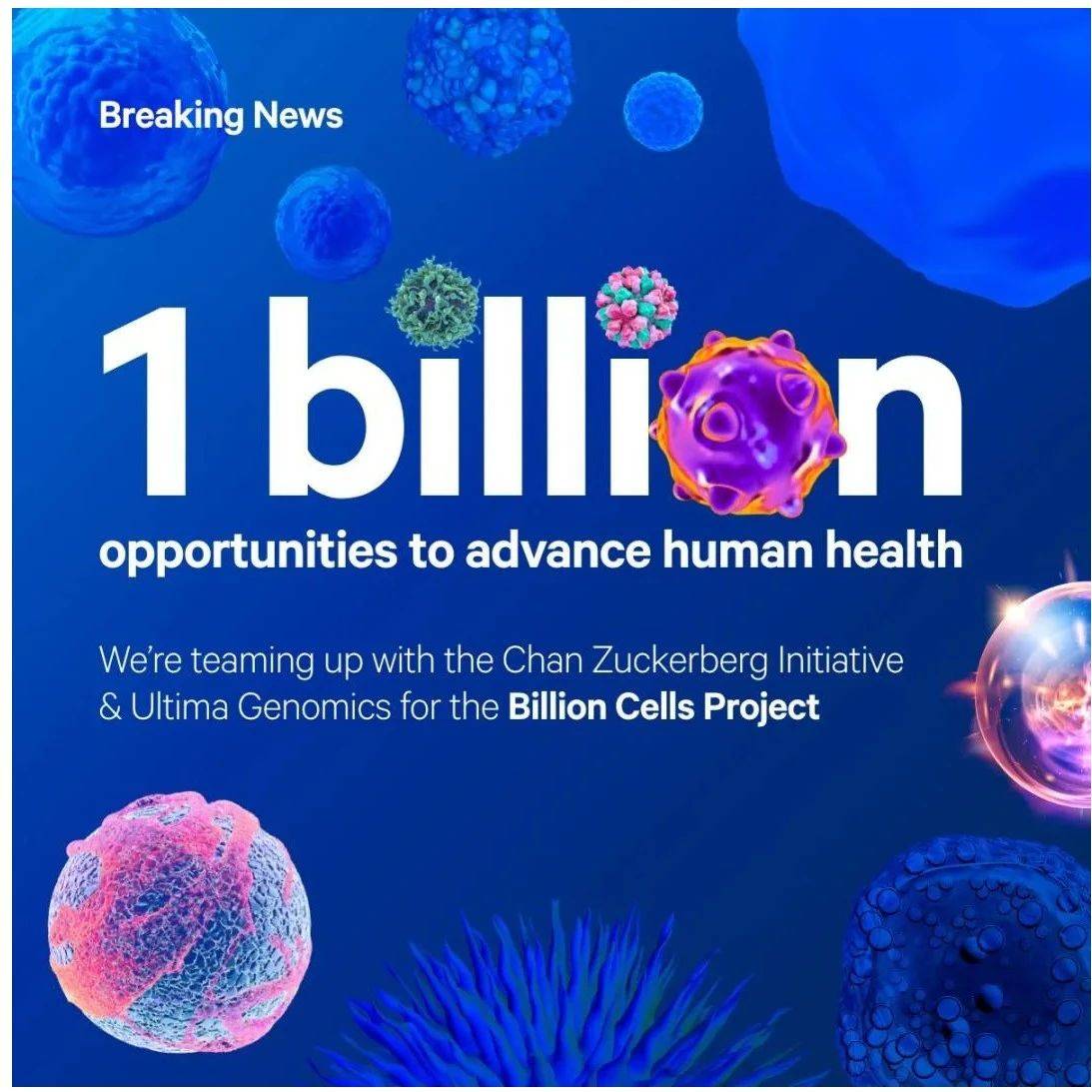 重磅！扎克伯格-陈计划（CZI）启动十亿细胞项目_数据_Ultima_生物学