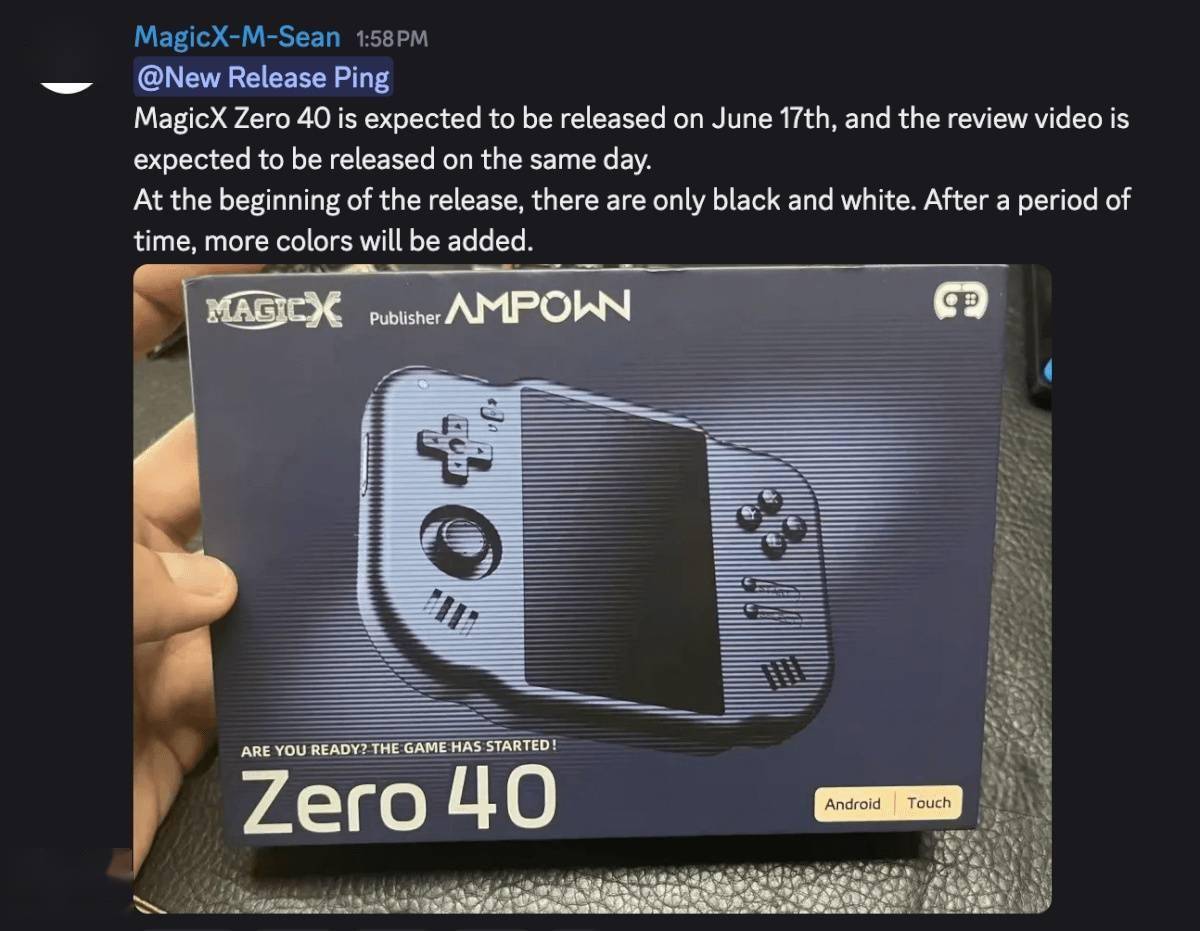 MagicX Zero 40掌机来袭，专为NDS与街机游戏模拟打造_支持_尺寸_Dircord