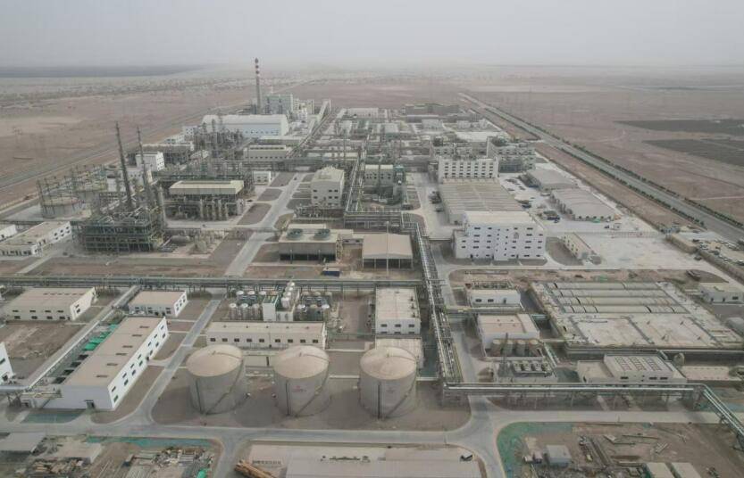 中国化学三化建承建的新疆曙光绿华10万吨／年BDO联产12万吨PBAT项目通过竣工验收_建设_铁门关_罐区