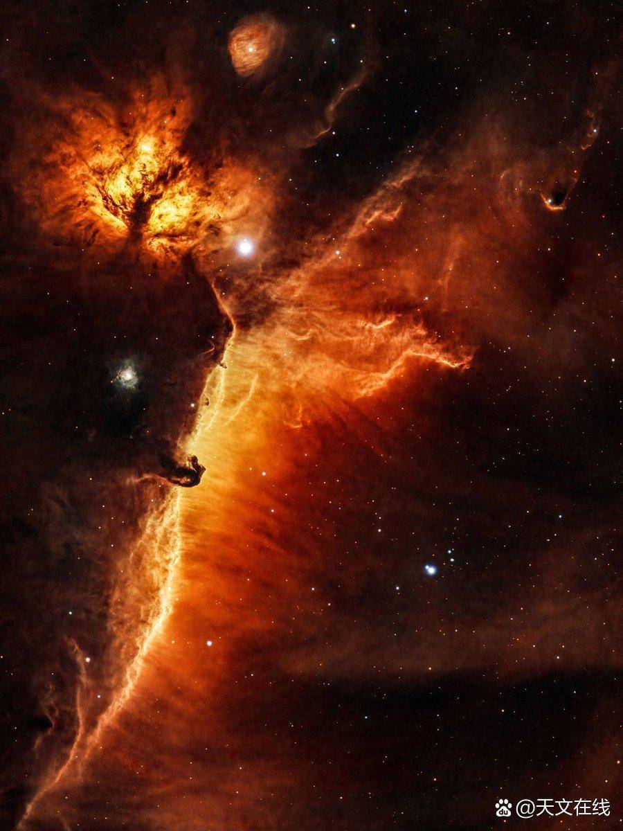 # 百家精选集# #Madriles6211天文酷图# #天文酷图# 【Madriles6211天文酷图】NGC 2024，火焰星云来源 ...