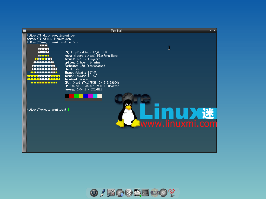 17MB 就能启动系统？Tiny Core Linux 打破认知_运行_内存_版本